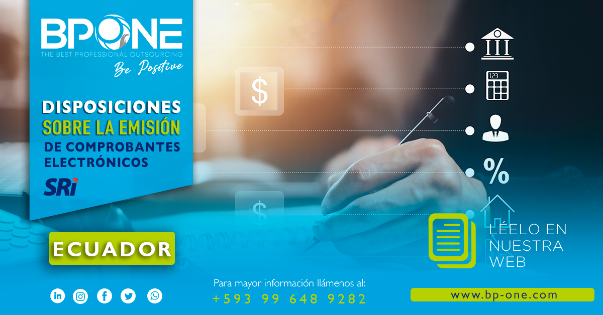 Disposiciones sobre la emisión de comprobantes electrónicos